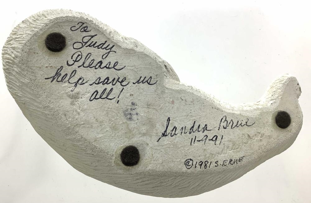 Sandra Brue | Vintage 1981 Sandra Brue Signed Sandcast Seal | MutualArt