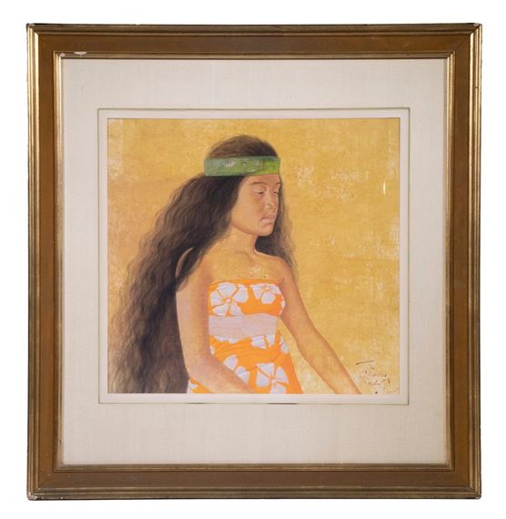 Jean-Charles Bouloc | Portrait of a Young Tahitian Woman | MutualArt