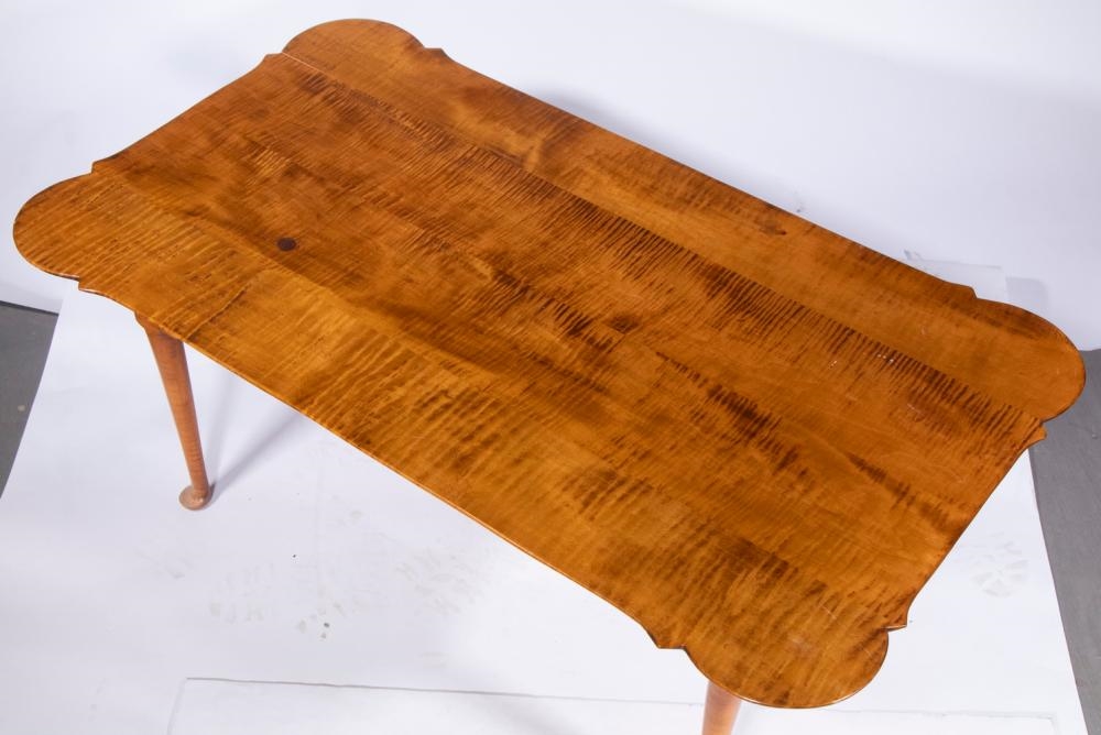 Coffee | CUSTOM TIGER MAPLE COFFEE TABLE | MutualArt