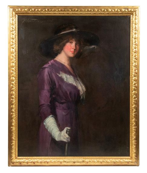Charles Webster Hawthorne | Socialite in Lavender Cassock Gown with ...