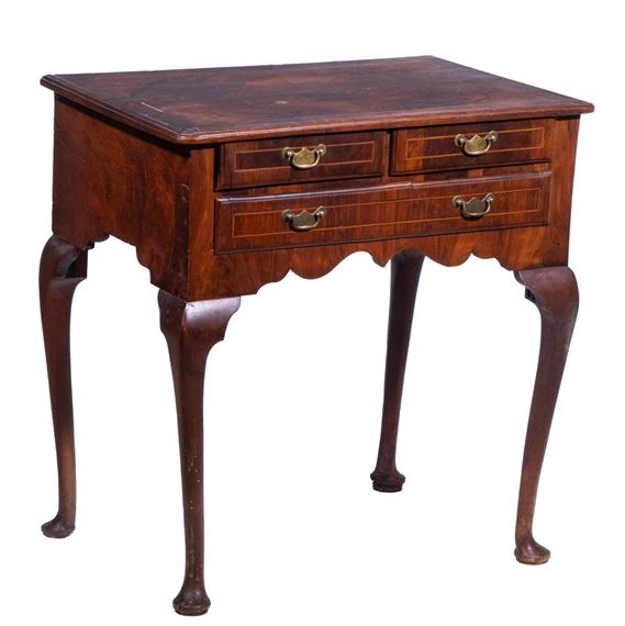 Front | QUEEN ANNE WALNUT LOWBOY (Circa 1760) | MutualArt