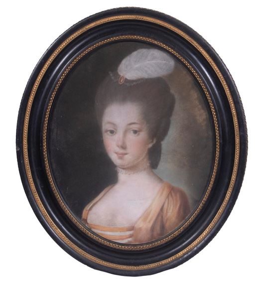 Young | 18TH C. FRENCH PASTEL OVAL PORTRAIT (18) | MutualArt