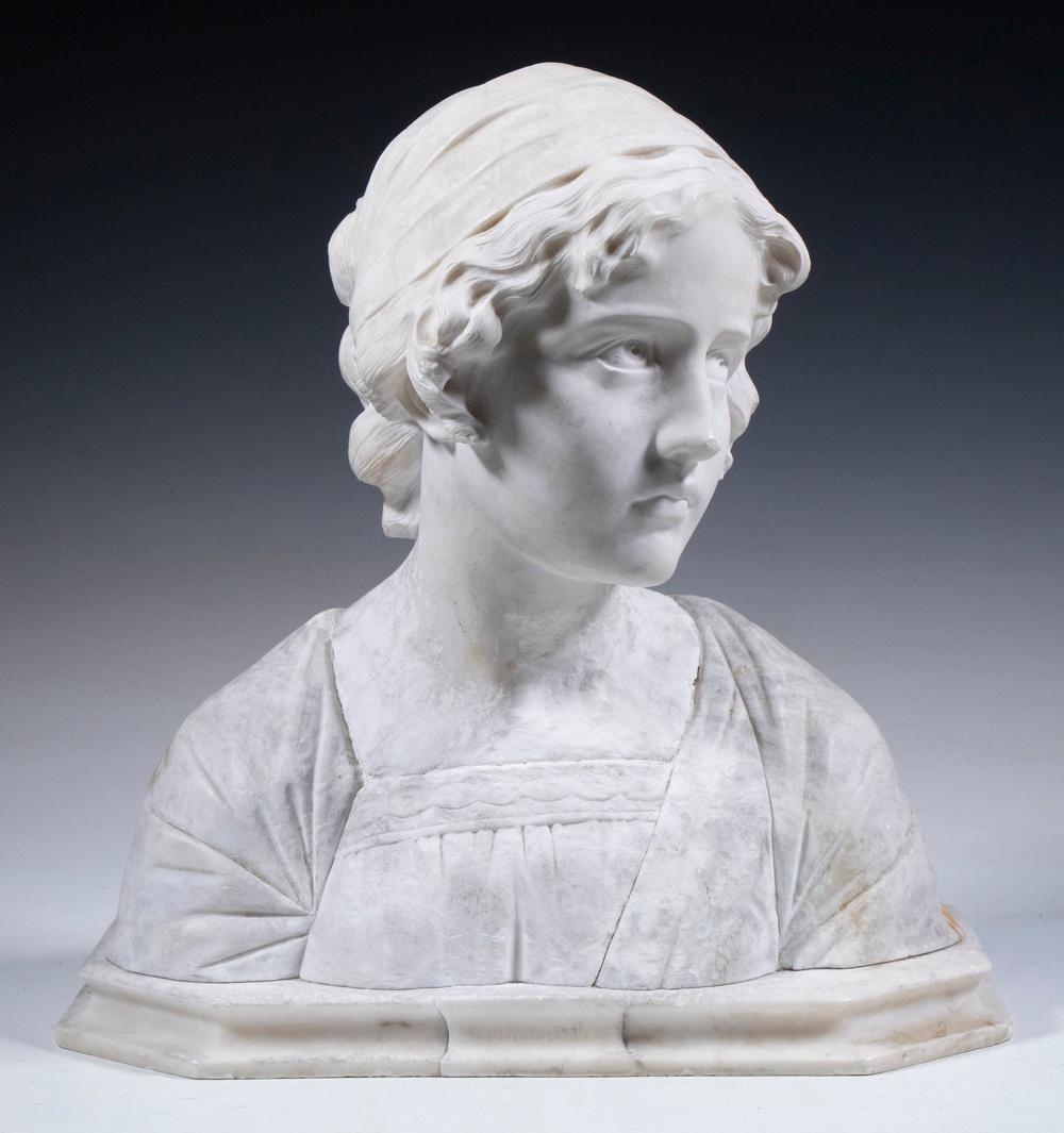 Giuseppe Bessi | Grand Tour Era Sculpture of a Young Woman | MutualArt