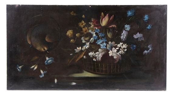 Italian School, 18th Century | Domestic Bird Plucking a Stem from a ...