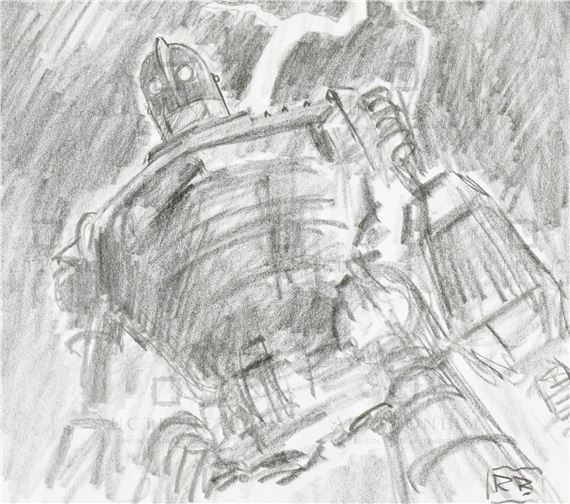 Richard Bazley | THE IRON GIANT - ORIGINAL DRAWING BY RICHARD BAZLEY ...