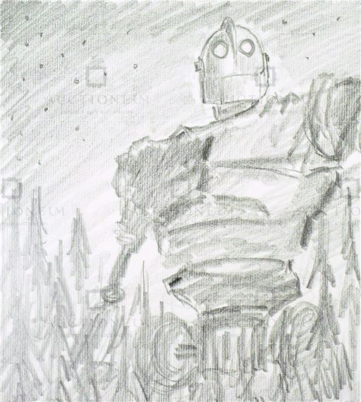 Richard Bazley | THE IRON GIANT - ORIGINAL DRAWING BY RICHARD BAZLEY ...