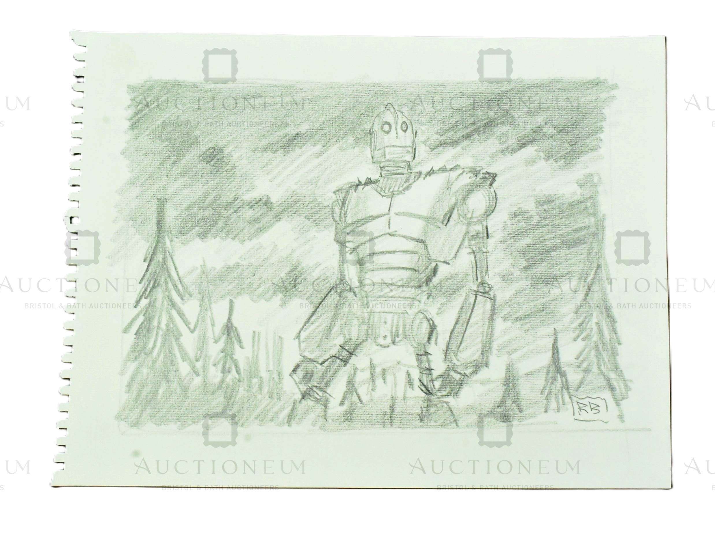 Richard Bazley | THE IRON GIANT - ORIGINAL DRAWING BY RICHARD BAZLEY ...