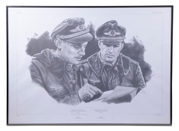 Eric Hoffman | SIGNED PORTRAIT WWII GERMAN AIR ACE HARTMANN (1988 ...