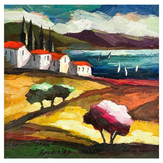 Slava Brodinsky | Slava Brodinsky Hand Signed Original Painting on ...