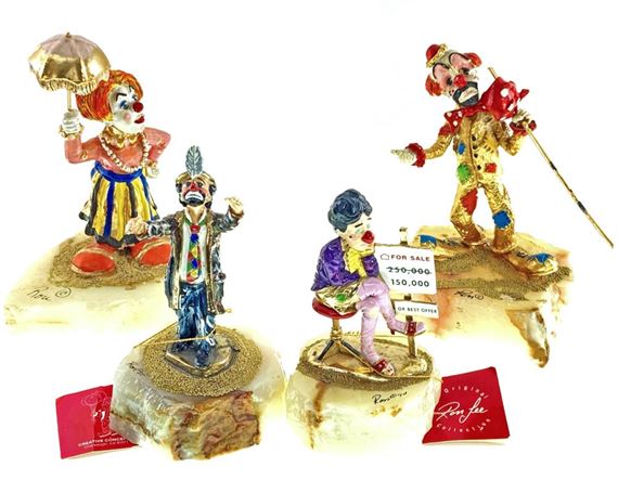 Ron Lee | Ron Lee Signed Clown Sculptures | MutualArt