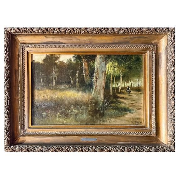 José Berga | Paisaje con figura (1837) | MutualArt