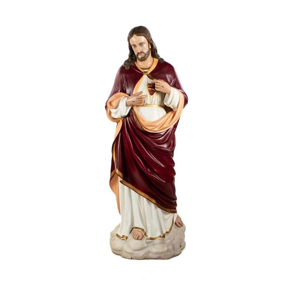Jon Haber | Sacred Heart of Jesus Plaster Figure Sculpture (1997 ...