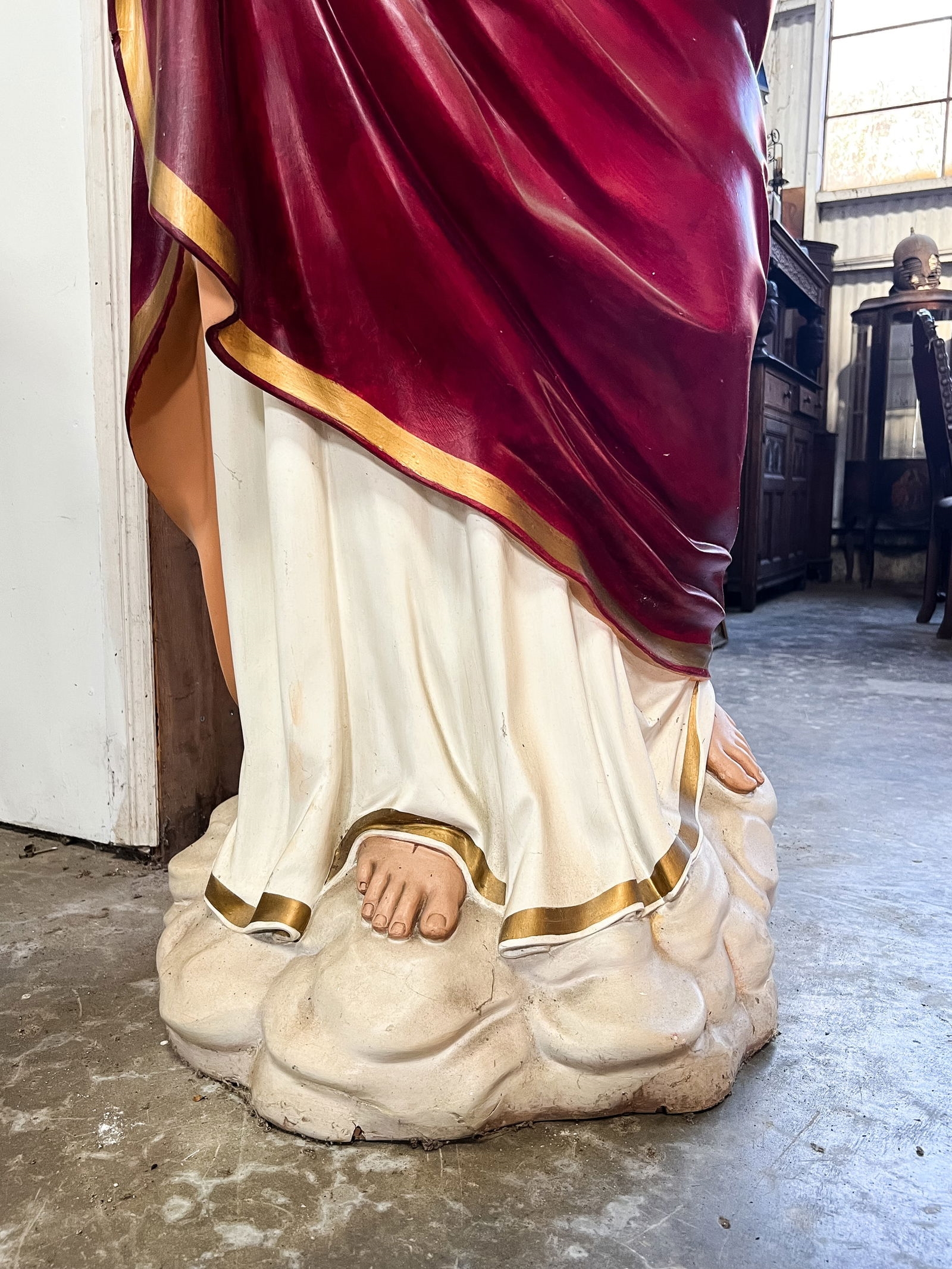 Jon Haber | Sacred Heart of Jesus Plaster Figure Sculpture (1997 ...