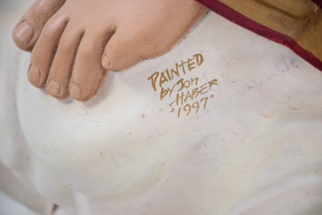 Jon Haber | Sacred Heart of Jesus Plaster Figure Sculpture (1997 ...