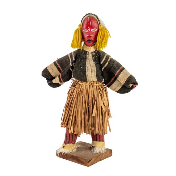 African School | African Ivory Coast Deangle Dan Dancer Doll | MutualArt