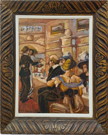 Hugó Scheiber | Coffee House in Berlin | MutualArt