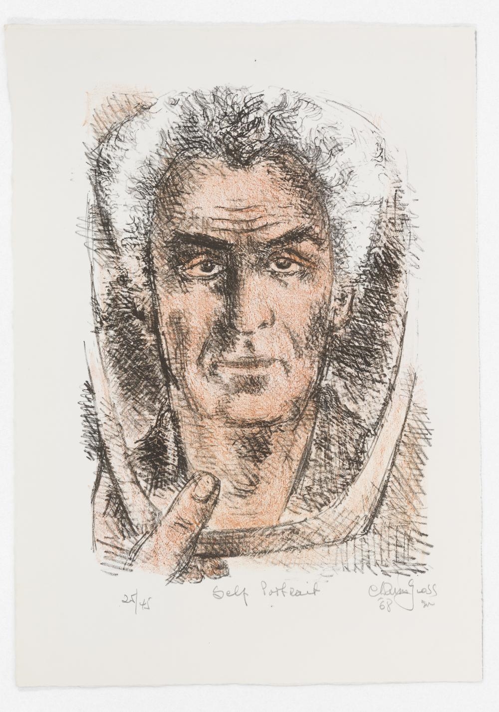 Chaim Gross | Self-Portrait (1968) | MutualArt