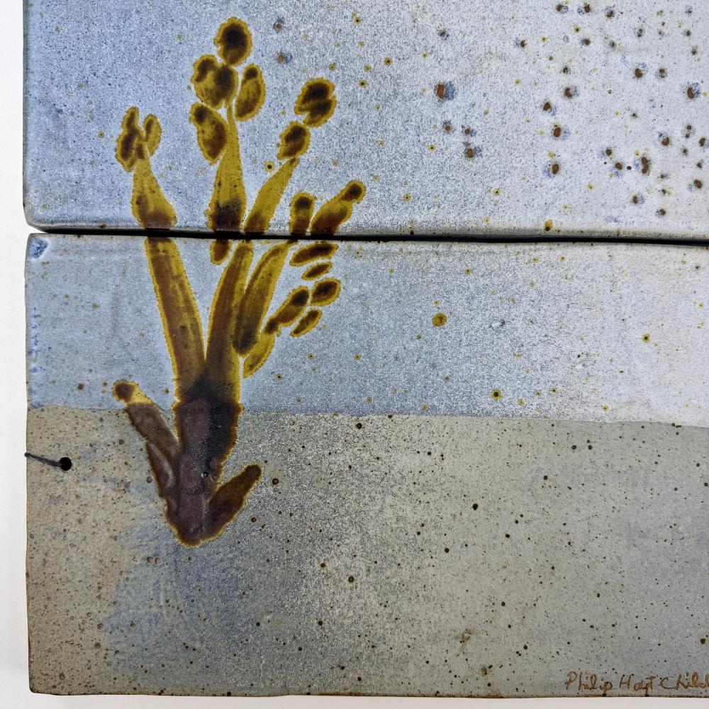 Hoyt Childers | Two Landscape Glazed Art Tiles by Hoyt Childers (1980 ...