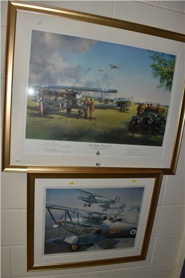 Frank Wootton | TWO SIGNED RAF AVIATION PRINTS (1918) | MutualArt
