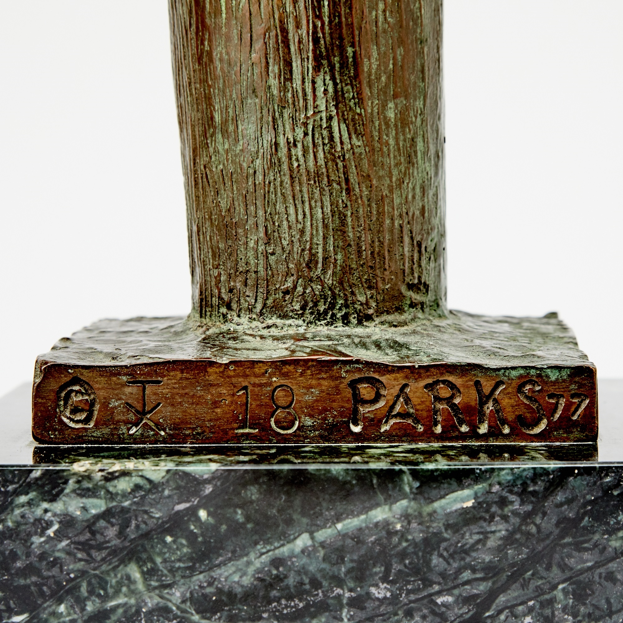 Charles Parks | American Green and Brown Patinated Bronze Figure of a ...
