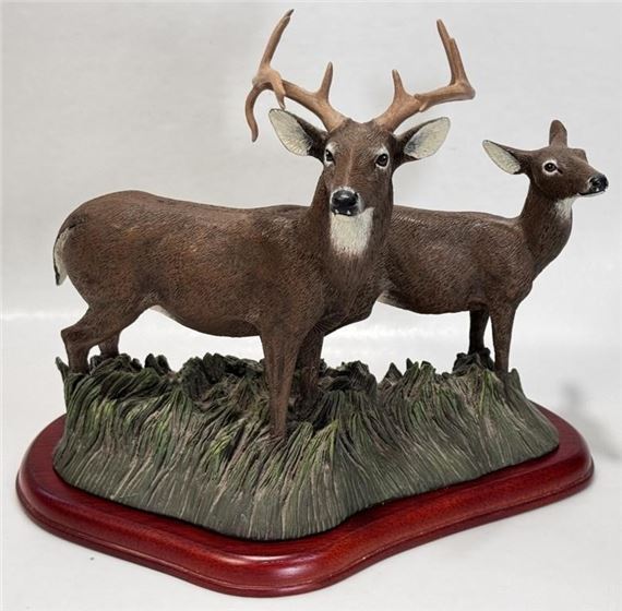 Bob Travers | BOB TRAVERS RESIN SCULPTURE - FALL RETREAT | MutualArt