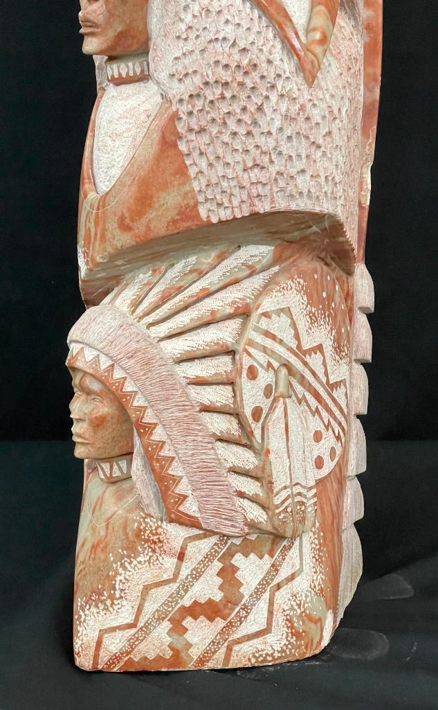 Brian Begay | Large Alabaster Stone Sculpture By Brian Begay | MutualArt