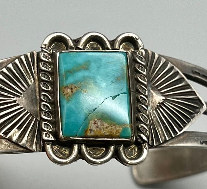 Peter & Ann Bateman | 1940s Era Sterling Silver And Blue Gem Turquoise ...