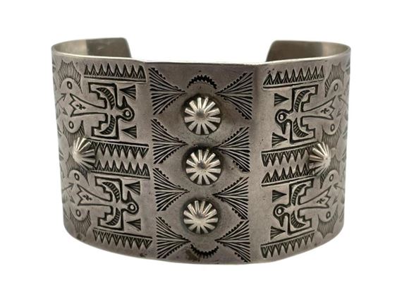 Peter & Ann Bateman | 1920s To 1930s Wide Sterling Silver Bracelet ...