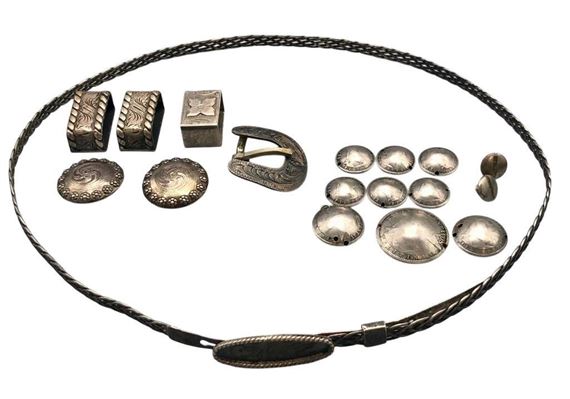 Peter & Ann Bateman | Sterling Silver Hat Band With Miscellaneous ...