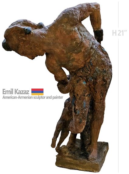 Emil Kazaz | Large Emil Kazaz Sculpture | MutualArt