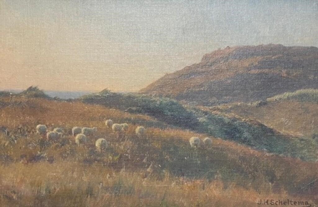 Jan Hendrik Scheltema | Sheep Grazing | MutualArt