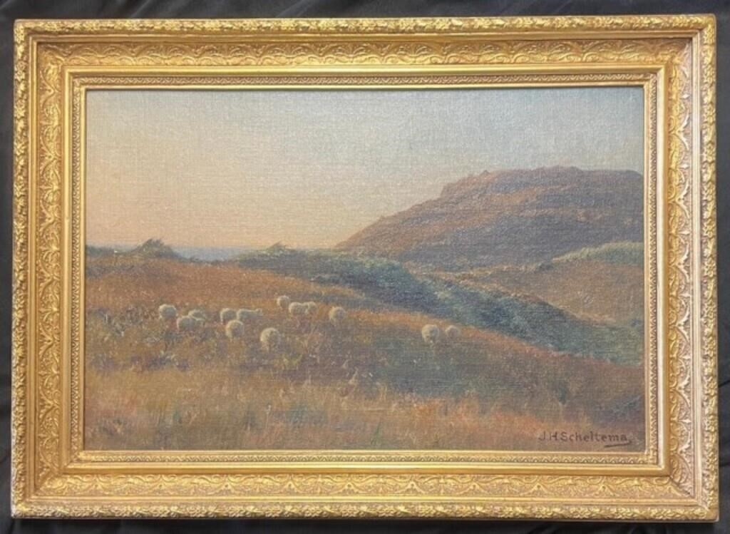 Jan Hendrik Scheltema | Sheep Grazing | MutualArt