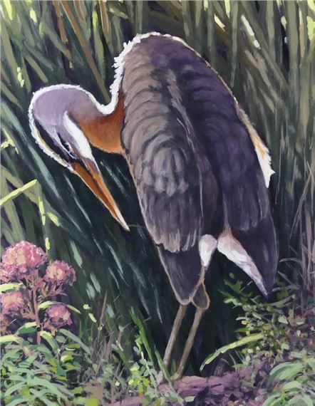 Robert Milner | Untitled: Resting Crane | MutualArt