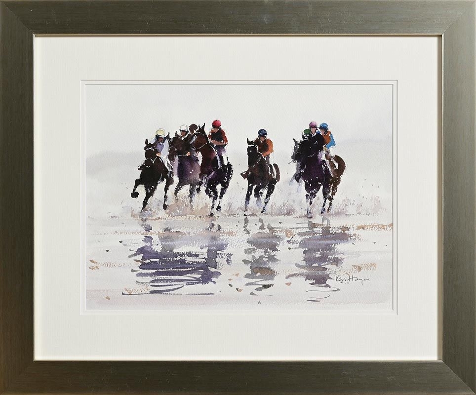 Ken Hayes | Exercising on the Beach | MutualArt