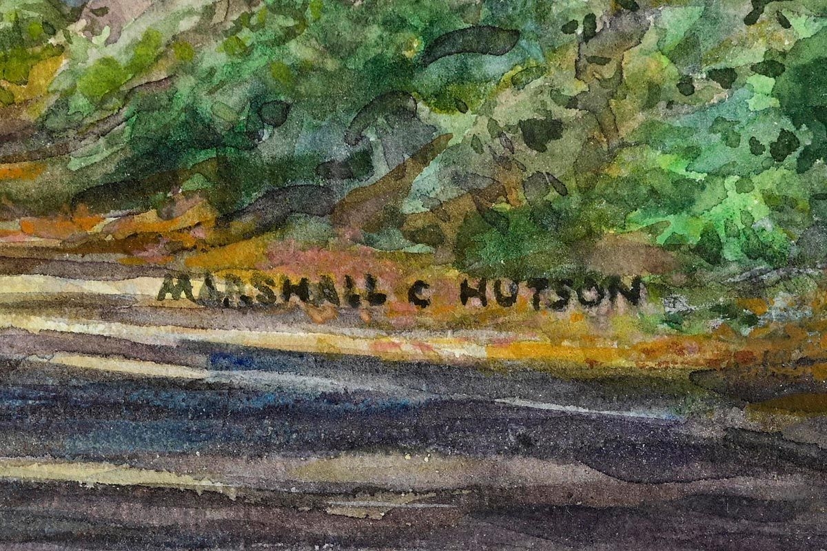 Marshall Hutson | The Lee Road at the End of September (1987) | MutualArt