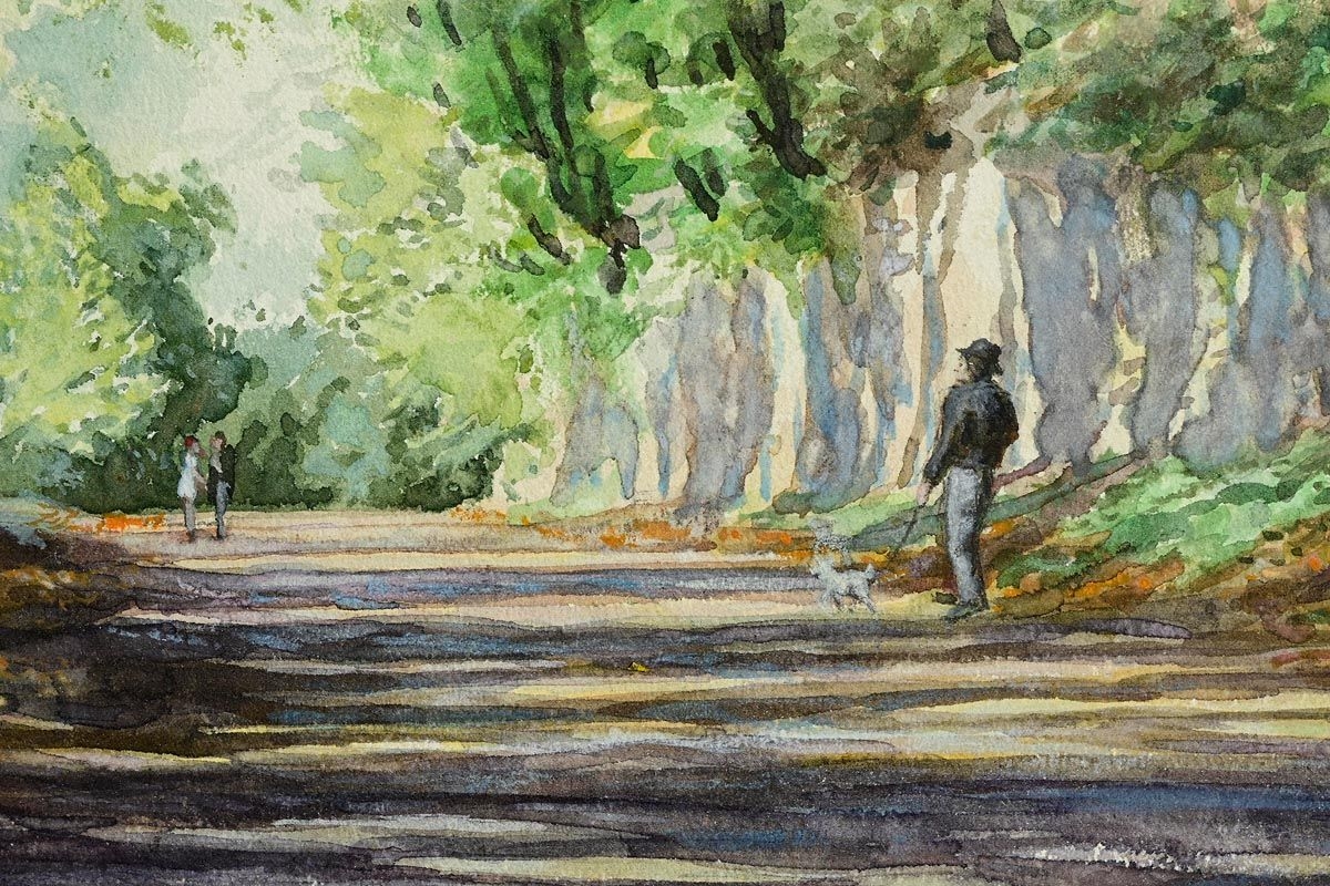 Marshall Hutson | The Lee Road at the End of September (1987) | MutualArt