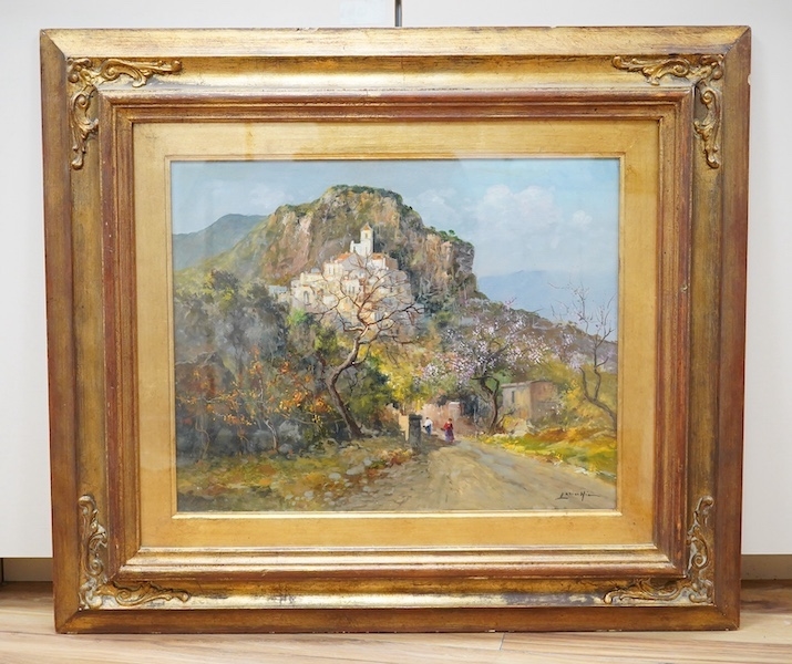 Vincenzo Laricchia | Neapolitan landscape with villas | MutualArt