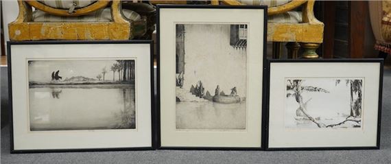 Charles William Cain | three etchings signed in pencil/ink | MutualArt