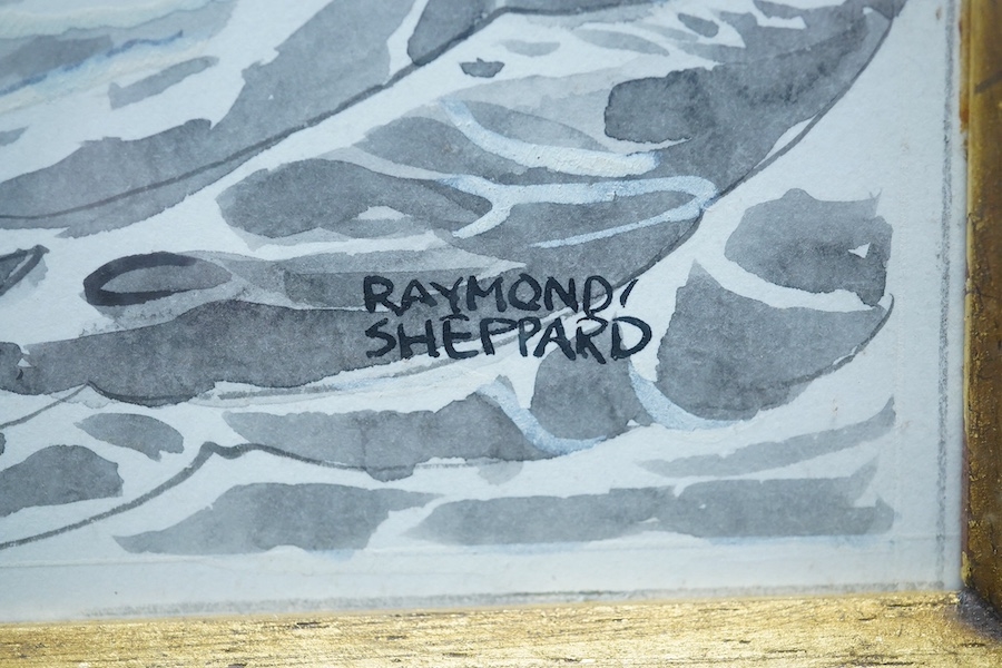 Raymond Sheppard | Sinking warship and soldiers | MutualArt