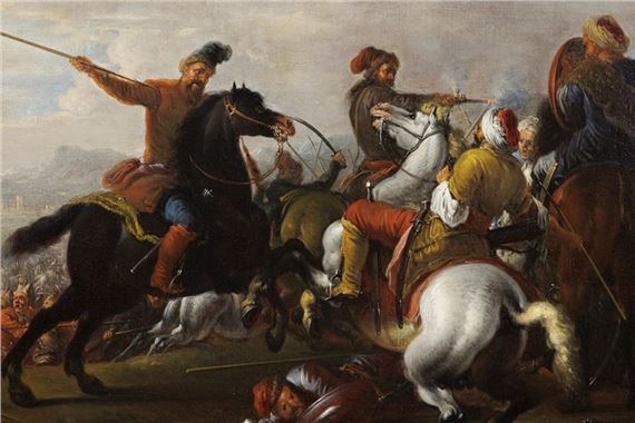 Johann Philipp Lembke | Battle Between Cavalries (19th Century) | MutualArt