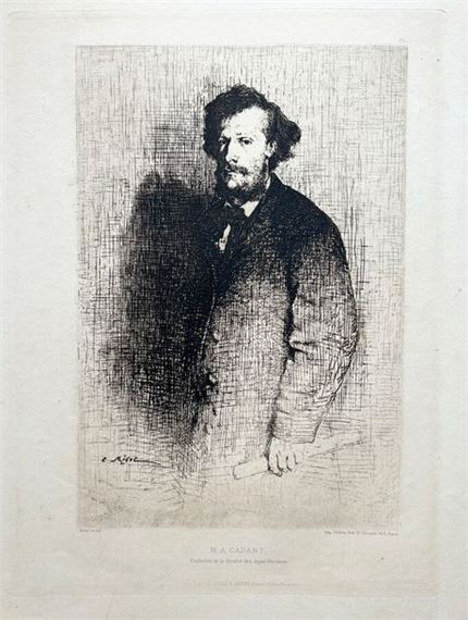 Théodule Augustin Ribot | Portrait de M.A Cad - Lot | MutualArt