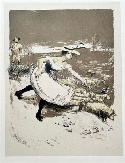 Jean Veber | L'orage (1895) | MutualArt