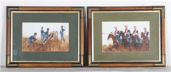 Brandon Cross | a pair of British military scenes | MutualArt