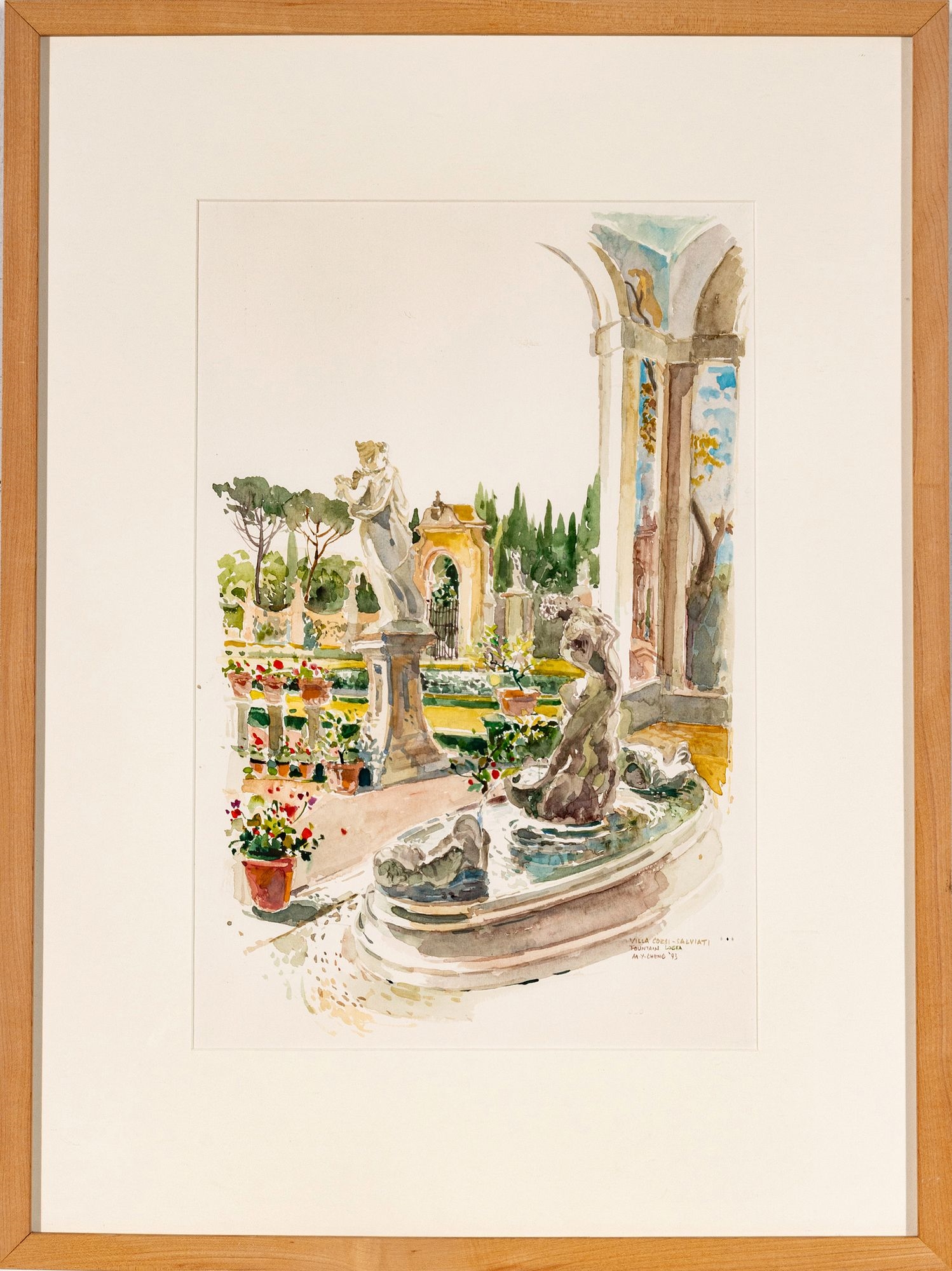 Mignonette Yin Cheng | Fountain at the Villa Corsi-Salviati (1993 ...