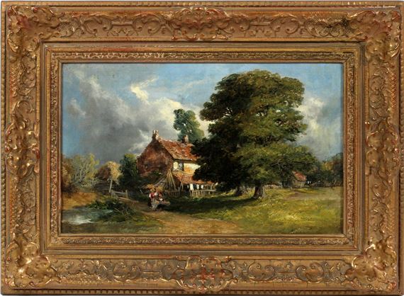 W. Oliver | Farm Landscape (1950) | MutualArt