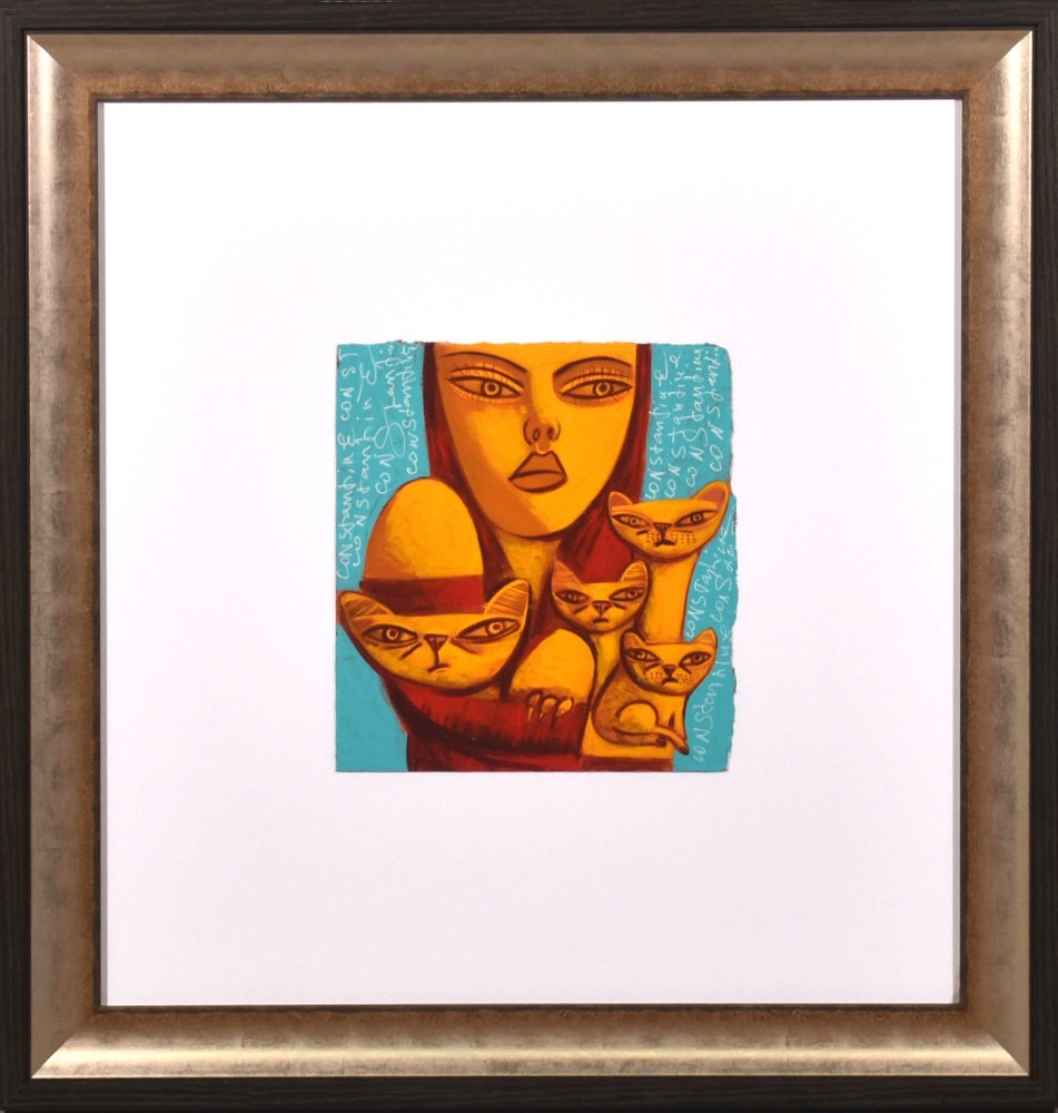 Constantine Popov | Nicola with Cats | MutualArt