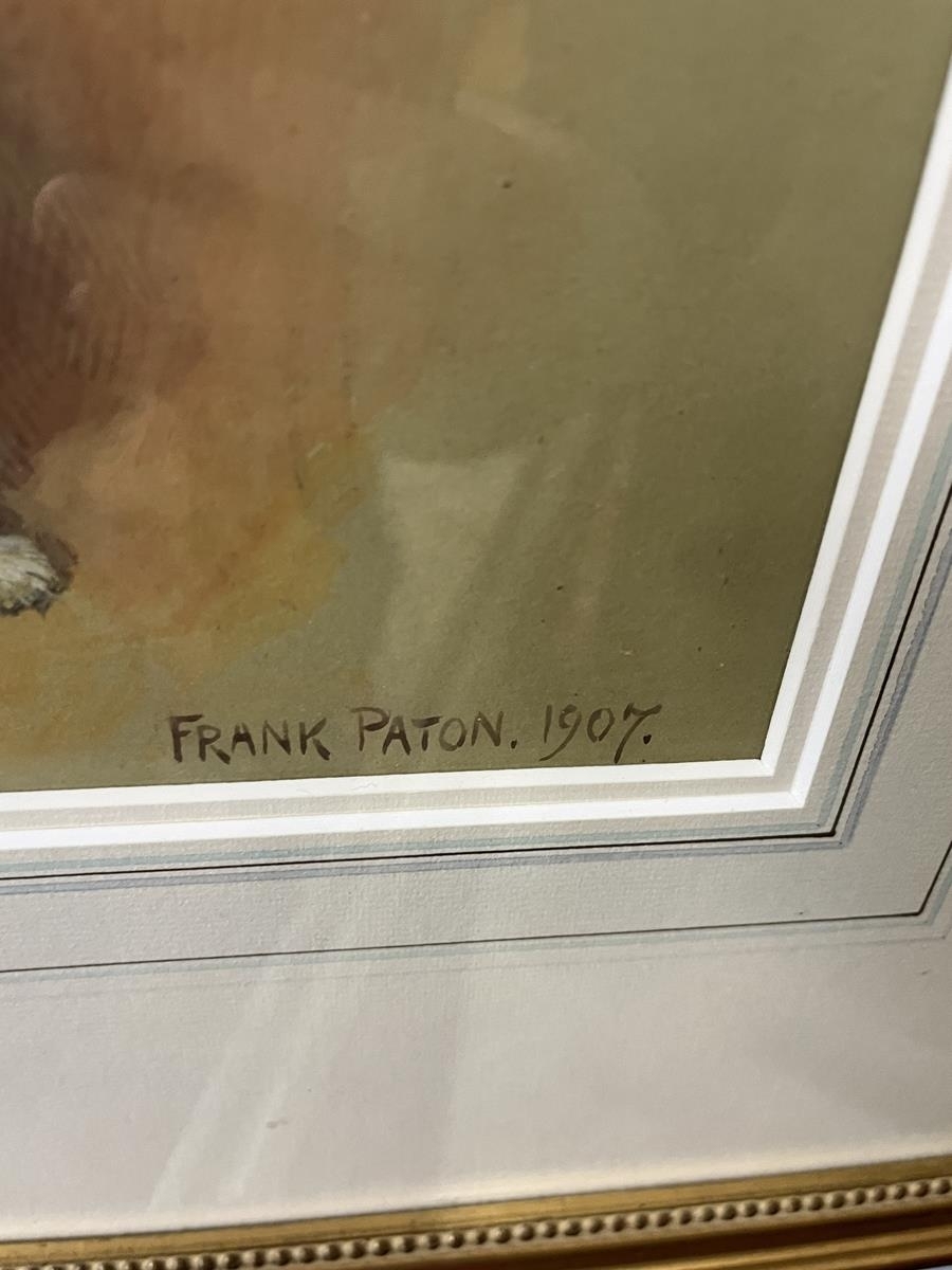 Frank Paton | Frank Paton 1907 Watercolour of dog Jim (1907) | MutualArt
