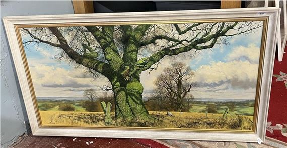 Anthony Gibbs | Oil on canvas of a tree by Anthony Gibbs 1975 (1975 ...