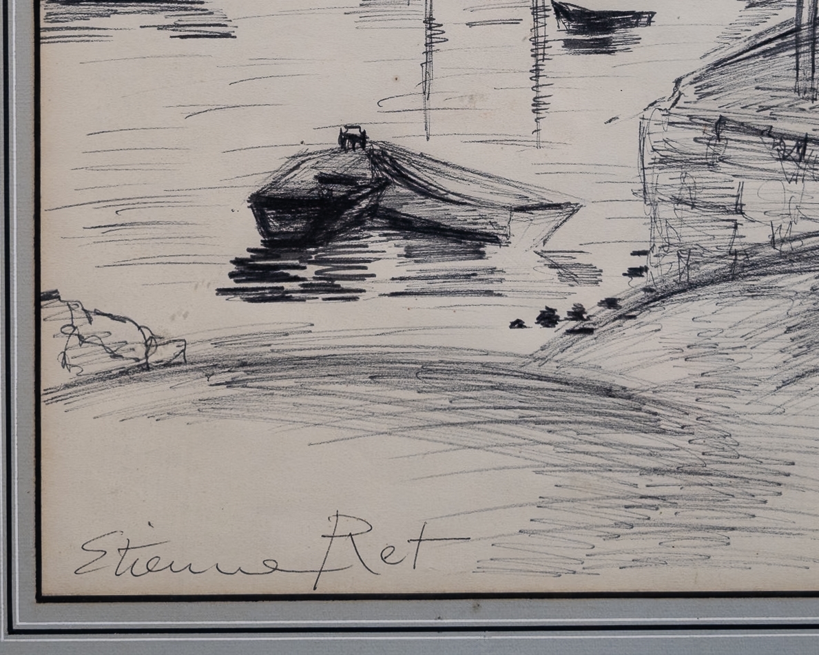 Etienne Ret | Coastal Dock Scene | MutualArt