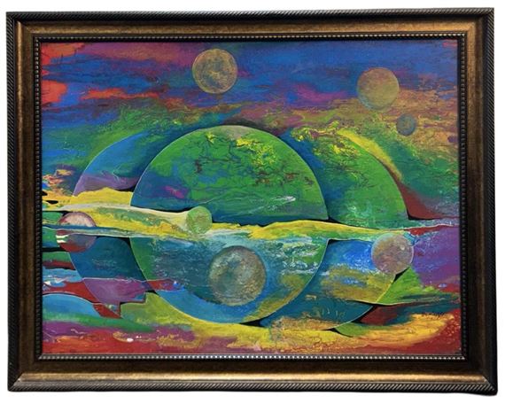 Domingo Domingo | Domingo Domingo Celestial Acrylic on Panel | MutualArt